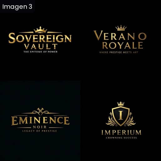 Luxury Gold Logos For Elite Brands | Imagen 3 Prompt
